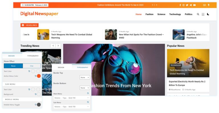 Digital Newspaper – Blazetheme Documentation